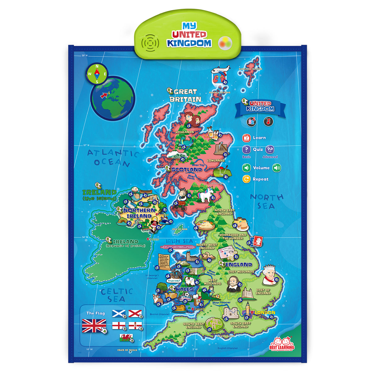 i-Poster: My United Kingdom Interactive Map | Educational Learning Toys ...